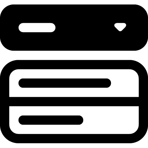 Menu button wide fill icon svg png free download