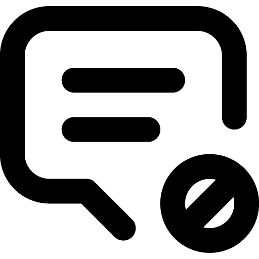 Message 2 cancel icon svg png free download