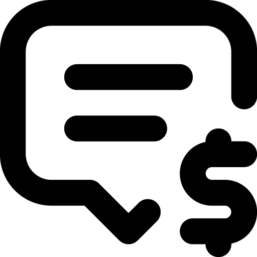 Message 2 dollar icon svg png free download