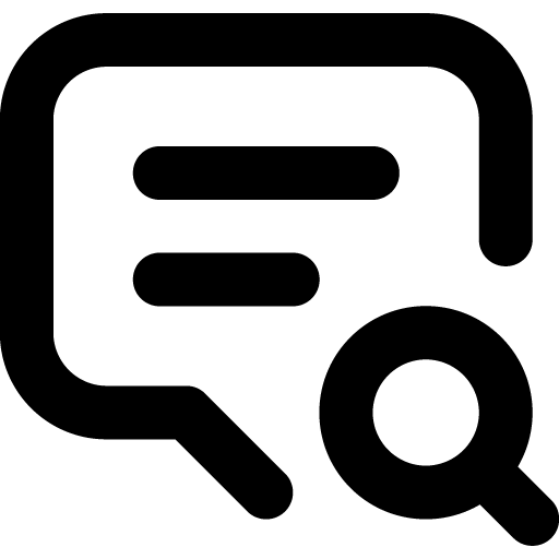 Message 2 search icon svg png free download