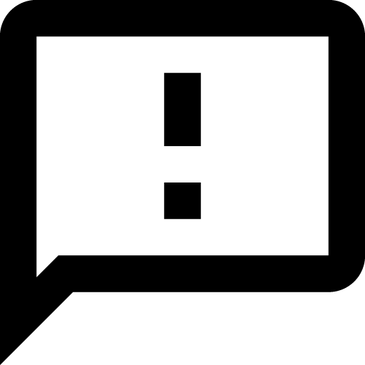 message alert outline - Download free icon