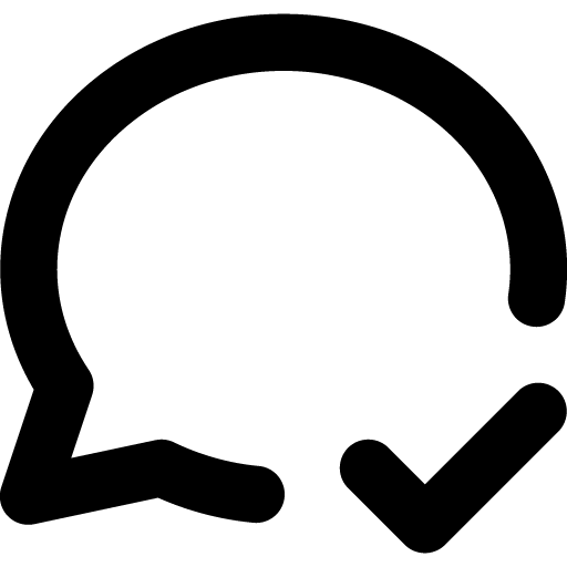 Message circle check icon svg png free download