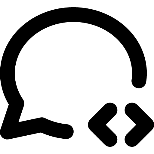 Message circle code icon svg png free download