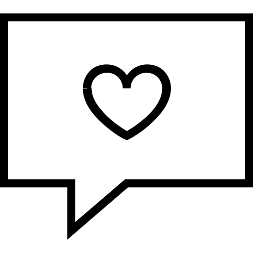 Message heart icon svg png free download