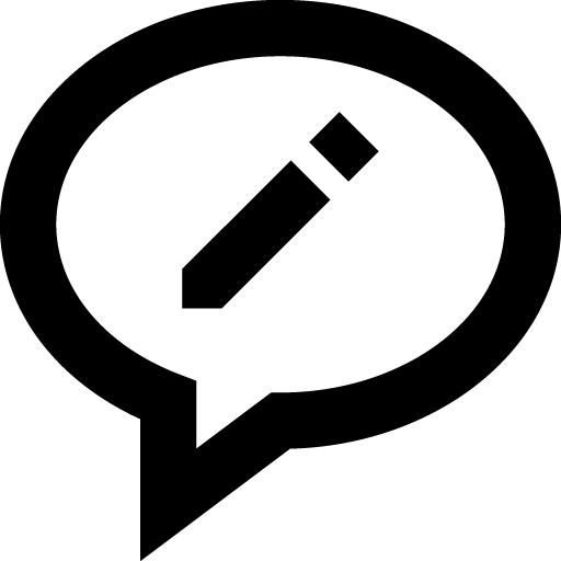 Message rounded edit icon svg png free download - 2