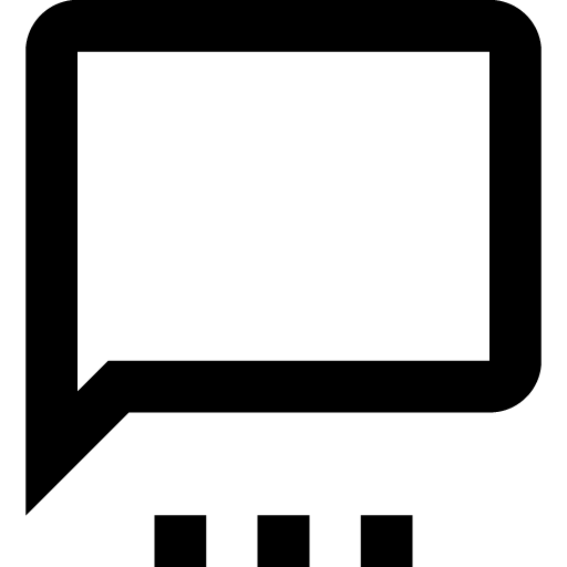 Message settings outline icon svg png free download