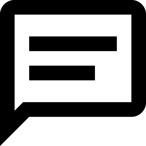 Message text outline icon svg png free download