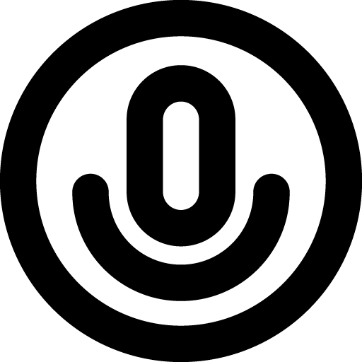 Mic circle icon svg png free download