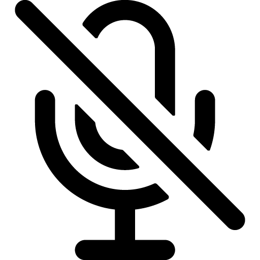 Mic off outline icon svg png free download