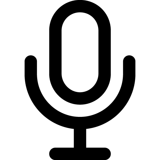 Mic outline icon svg png free download