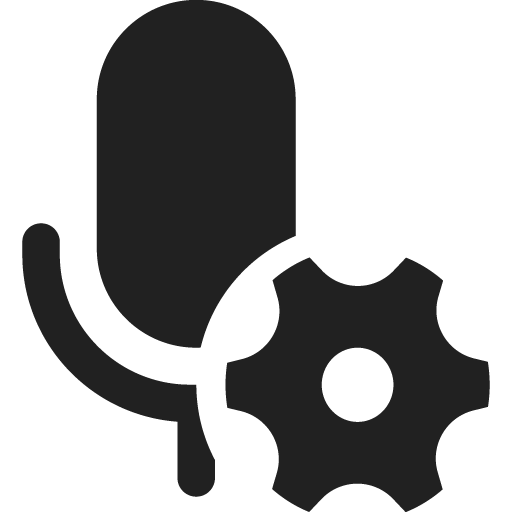 Mic settings icon svg png free download