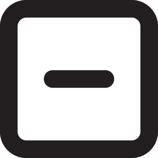 Minus square outline icon svg png free download