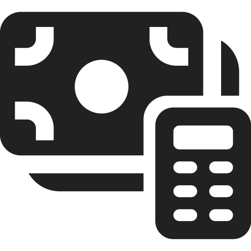 Money calculator icon svg png free download