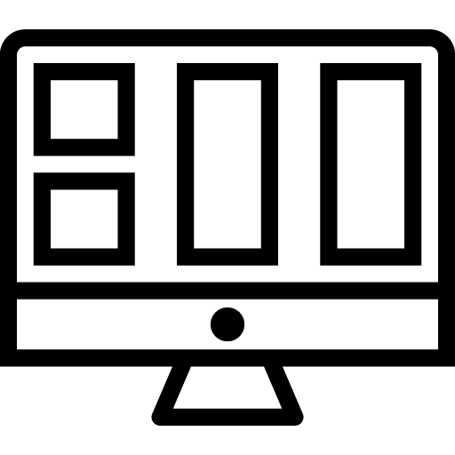 Monitor layout icon svg png free download