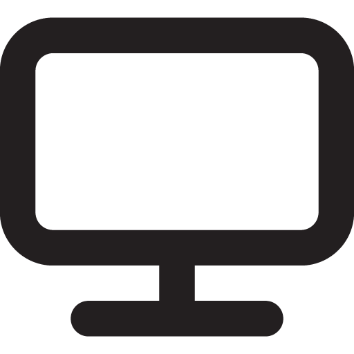 Monitor outline icon svg png free download
