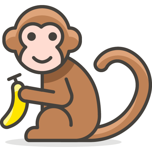 Monkey icon svg png free download - 2