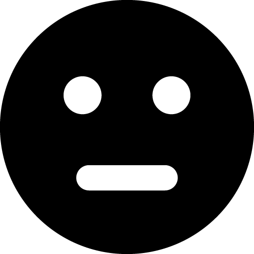 Mood neutral solid icon svg png free download