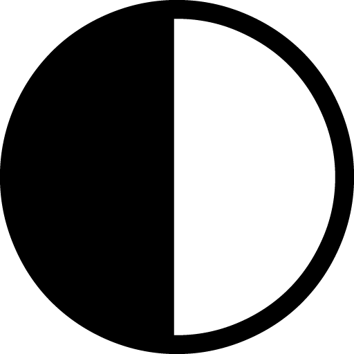 Moon alt first quarter icon svg png free download