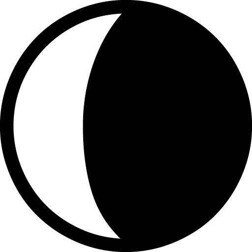 Moon alt waning crescent 4 icon svg png free download