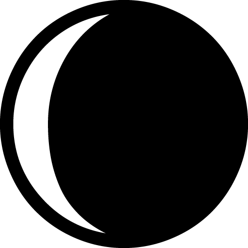 Moon alt waning crescent 6 icon svg png free download