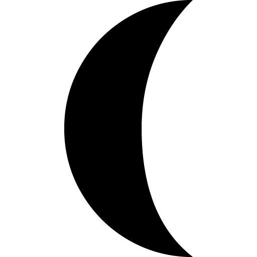 Moon waning crescent 3 icon svg png free download