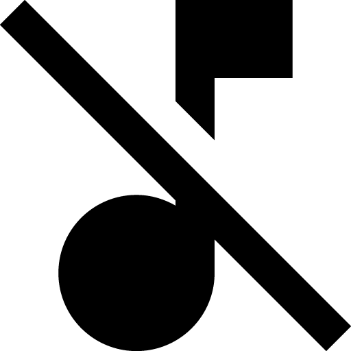 Music note off icon svg png free download