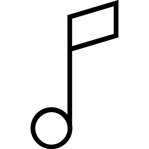 Music note single icon svg png free download