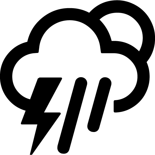 Night thunderstorm icon svg png free download