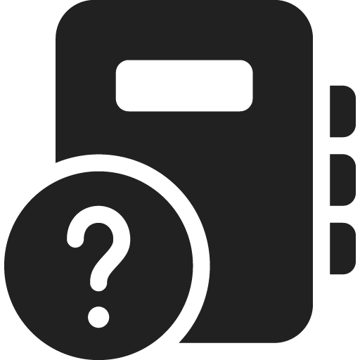Notebook question mark icon svg png free download