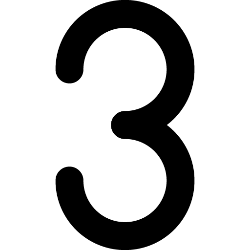 Number 3 icon svg png free download