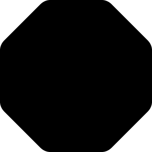 Octagon filled icon svg png free download