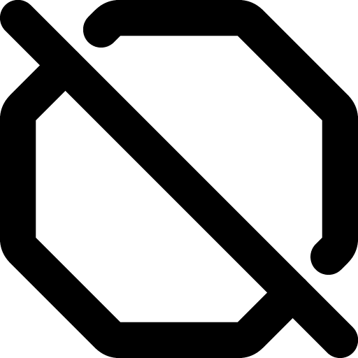 Octagon off icon svg png free download