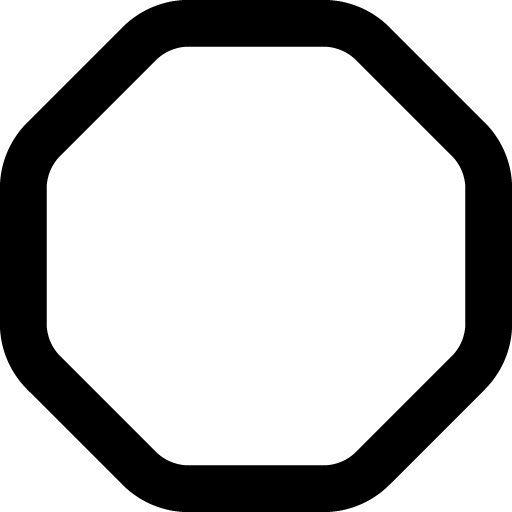 Octagon icon svg png free download - 5