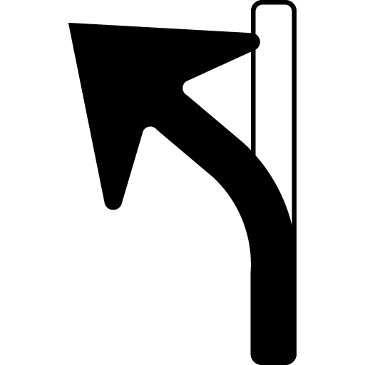 Off ramp slight left icon svg png free download