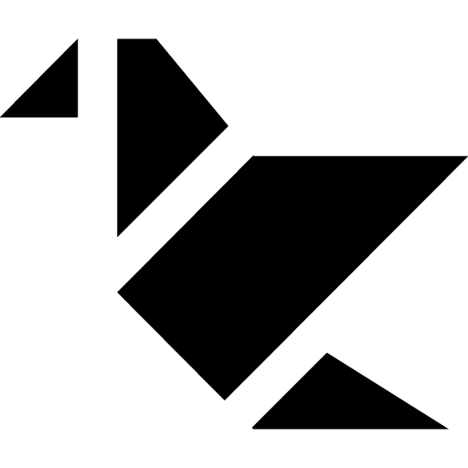 Origami paper bird icon svg png free download