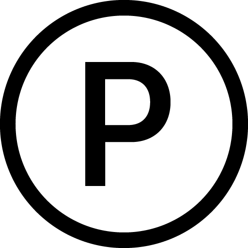 P circle icon svg png free download