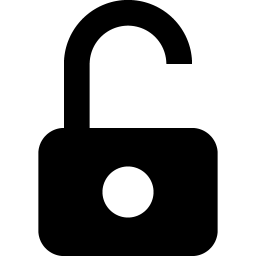 Padlock open icon svg png free download - 2