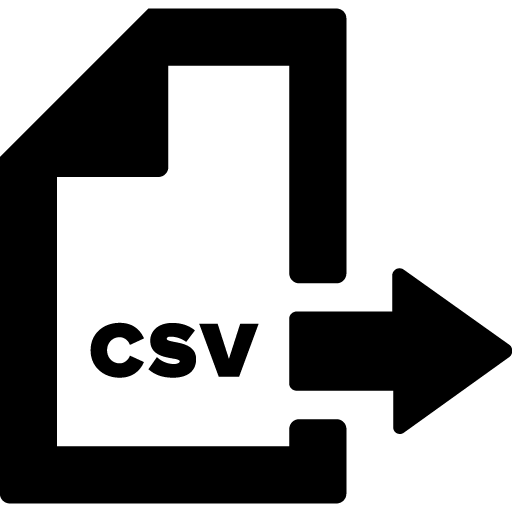 Page export csv icon svg png free download