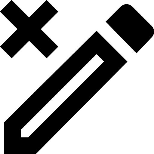 Pencil remove outline icon svg png free download