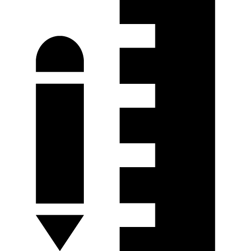 Pencil ruler icon svg png free download