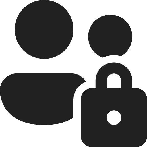 People lock icon svg png free download