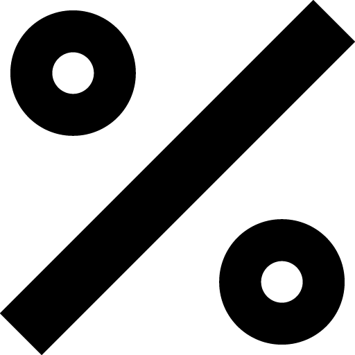 Percent outline icon svg png free download