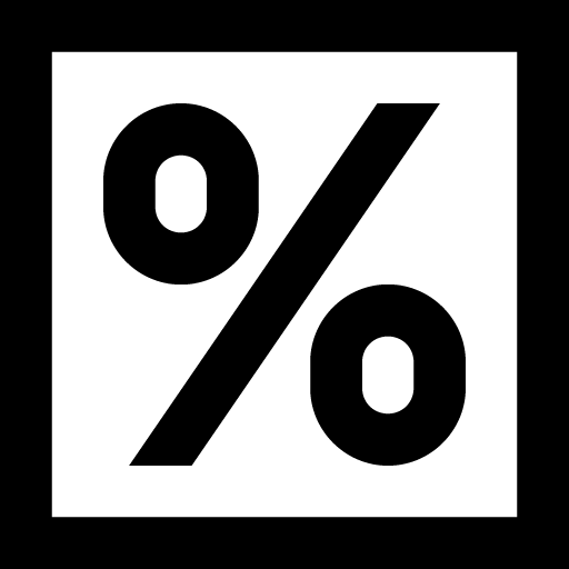 Percentage icon svg png free download