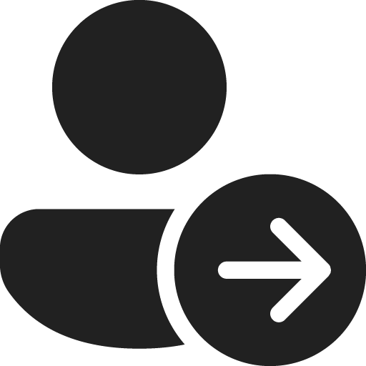 Person arrow right icon svg png free download