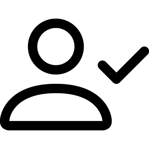 Person check icon svg png free download
