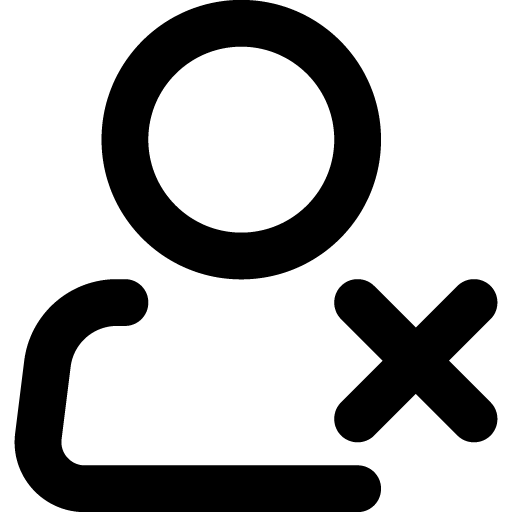 Person cross icon svg png free download