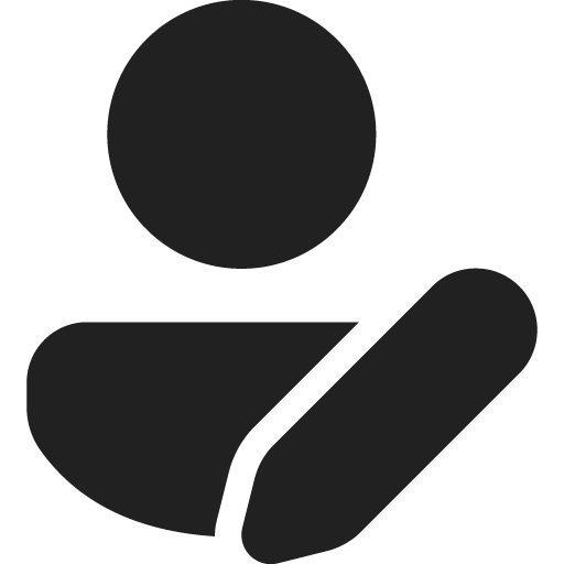 Person edit icon svg png free download