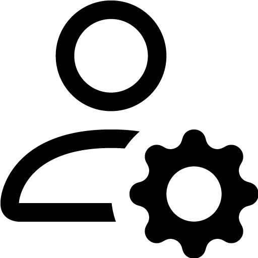 Person gear icon svg png free download