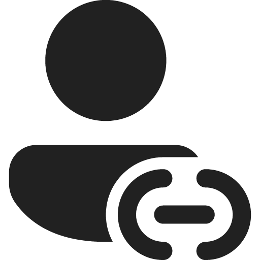 Person link icon svg png free download