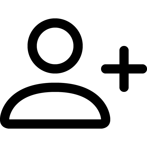 Person plus icon svg png free download - 3